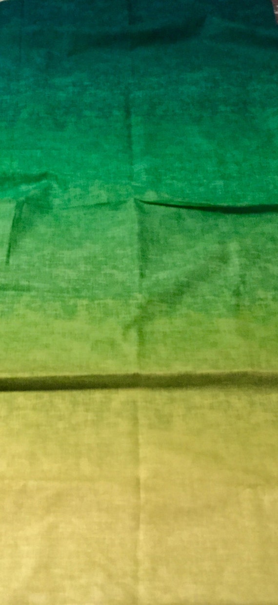 Ombre Green Textured Print Fabric from the by RealStitchersofTexas