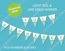 Unique lime green teal related items | Etsy