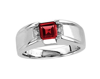 Mens ruby ring | Etsy