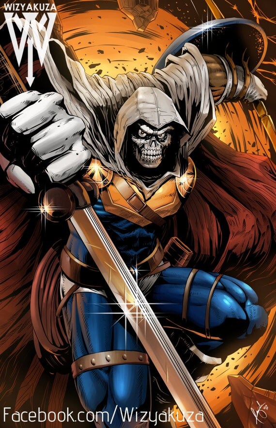 Taskmaster Marvel Comics 11 x 17 Digital Print by Wizyakuza