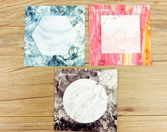 Marble sticky notes | Etsy