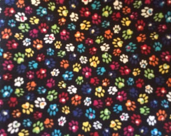 Unique paw print fabric related items | Etsy