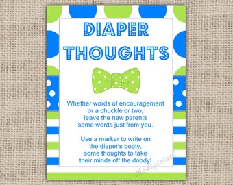 Unique write on diaper game related items | Etsy