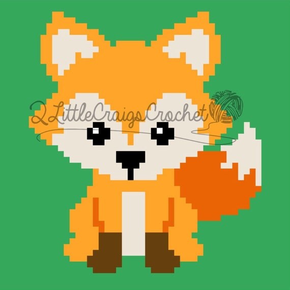 INSTANT DOWNLOAD Fox Crochet Graph by 2LittleCraigsCrochet