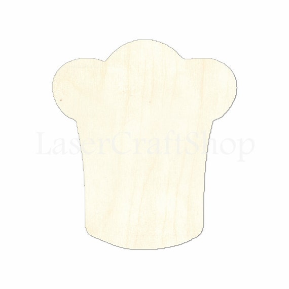 2 34 Chefs Hat Wooden Cutout Shape Silhouette