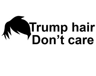 Trump hair sticker | Etsy