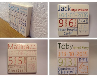 Hand painted tiles | Etsy