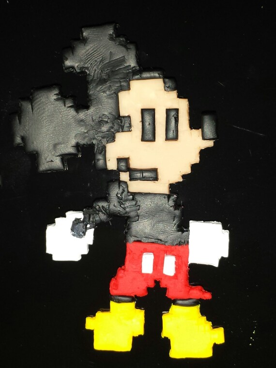 mickey mouse 8 bit magnet