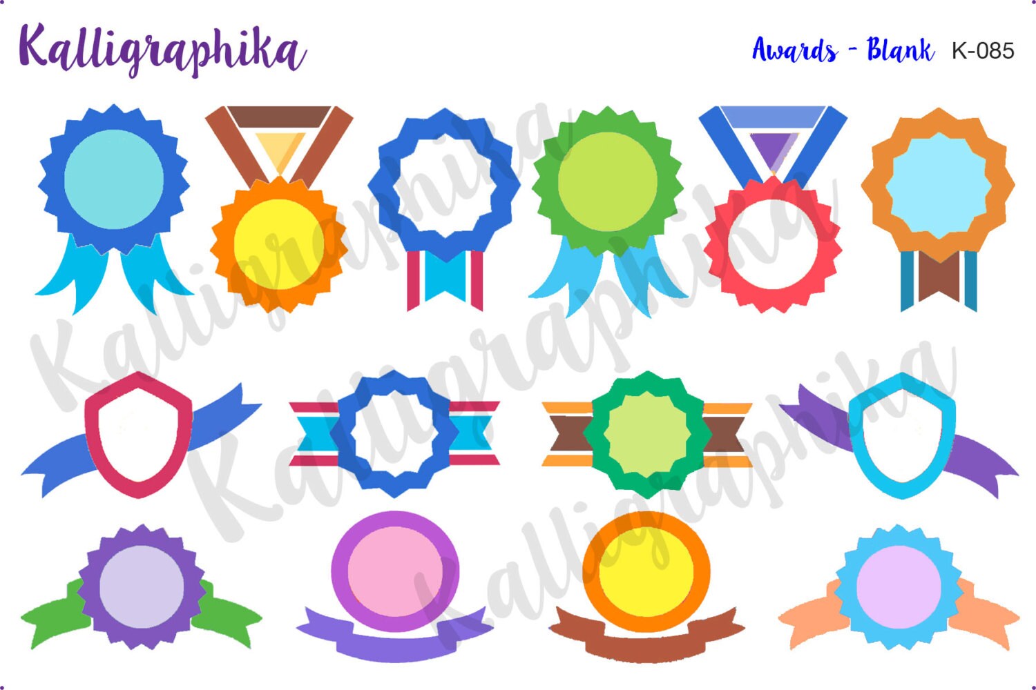 Awards Blank Calendar Stickers Functional Decorative for Fun Adult ...