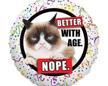 Unique grumpy cat birthday related items | Etsy