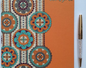 Orange journal | Etsy