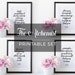 Pride and Prejudice Quotes Jane Austen Printable Quote Set