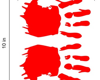 Zombie hand decal | Etsy