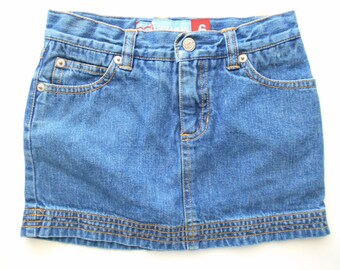 Girls denim skirt | Etsy