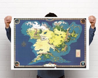 Middle earth map | Etsy