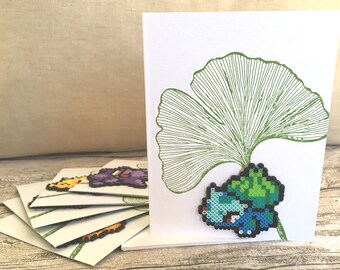 Perler bead card | Etsy