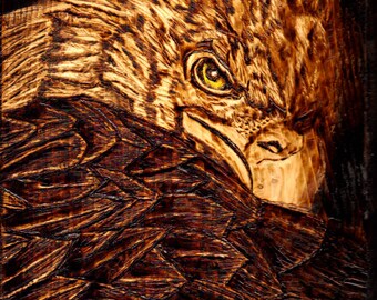 Eagle wood burning | Etsy