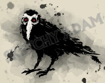 Black crow mask | Etsy