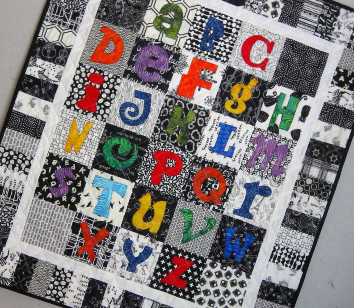 Learning My ABCs Alphabet Applique Quilt Pattern from Quilts