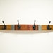 Banded Wine Barrel Coat Rack with Square Oil Rubbed Bronze