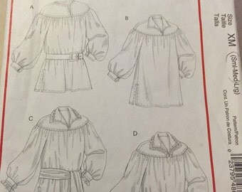 Poet shirt pattern | Etsy