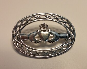 Celtic knot brooch | Etsy