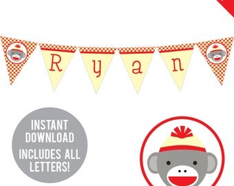 Sock monkey party | Etsy