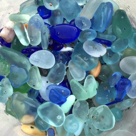 WaterColorSky SeaGlass by WaterColorSkyBlue on Etsy