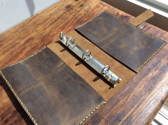 Small loose leaf binder 5.5 x 8.5 Custom a5 notebook Daily