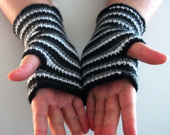 PDF Crochet Pattern: Elbow Length Lace Fingerless Gloves Long