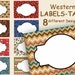 Cowgirl Labels Printable Name Tags Western Southwestern