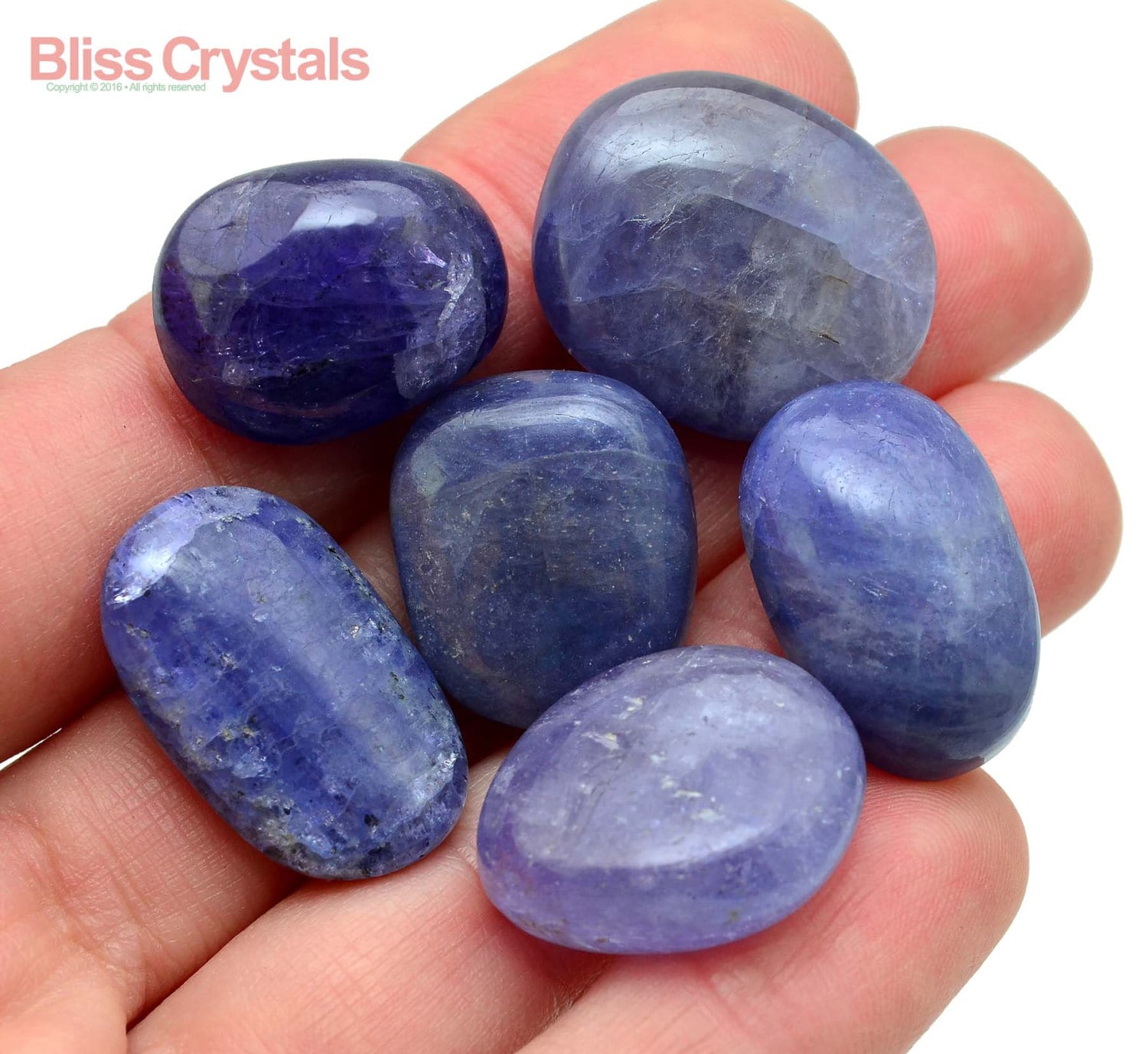 1 MedLrg TANZANITE Tumbled Stone Genuine Tanzanite Semi