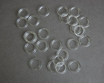 Clear plastic rings | Etsy