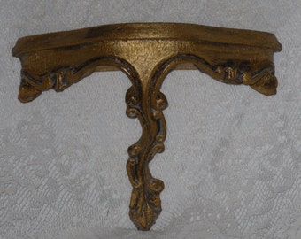 Gold wall shelf | Etsy