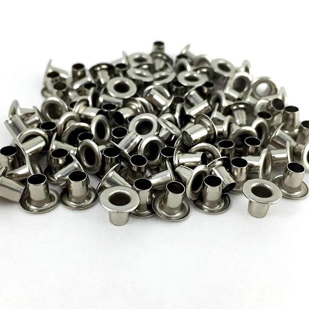 3/16 Nickel Plate Long Eyelets 50 Pack 115-128602