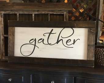 gather sign – Etsy