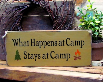 Sign for the Campsite Camping sign Fathers Day Gift by Woodticks
