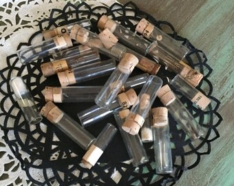 Vintage glass vials | Etsy