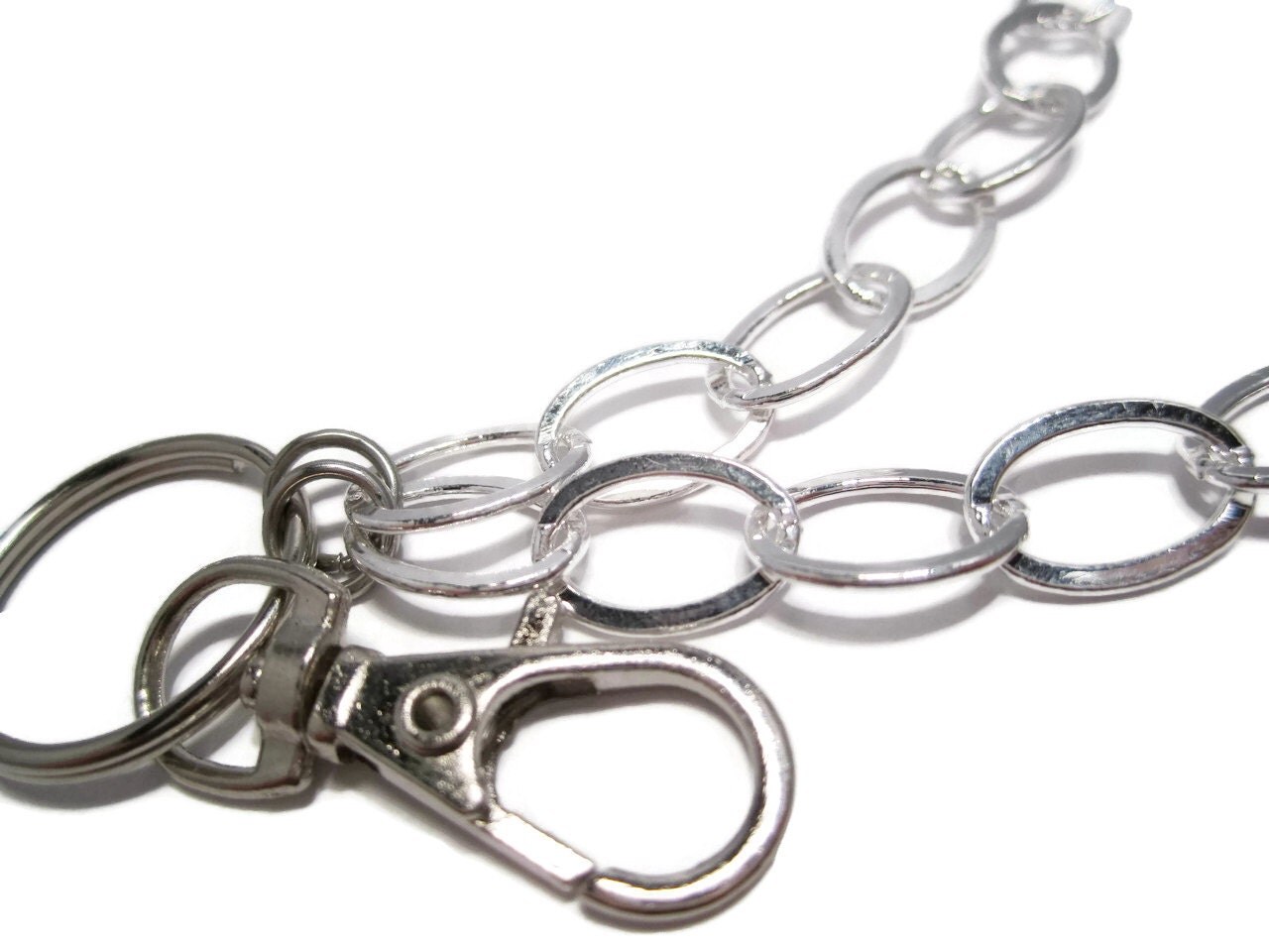 Open Ovals Chain Badge Holder Id Lanyard Work Lanyard Chain