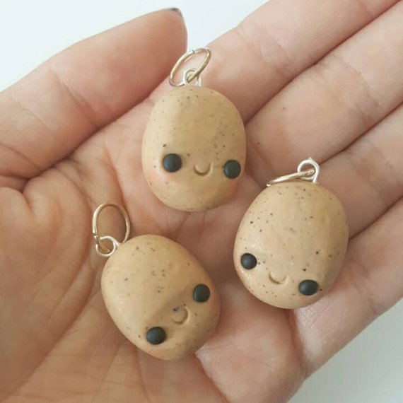Potatoe Charm Potato Polymer Clay Pendant Food Miniature
