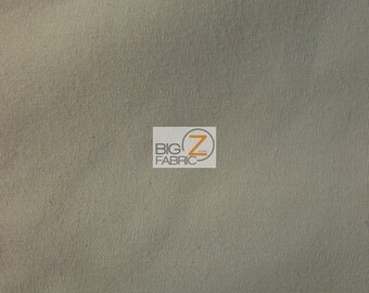 Solid Poly Cotton Fabric IVORY Sold By The Yard by BigZFabric