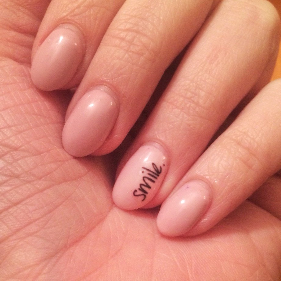 Smile nail decals