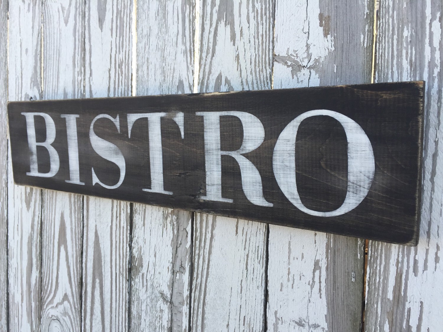Bistro Sign Ready To Ship 70 Color Options Wood by JBJunkMarket