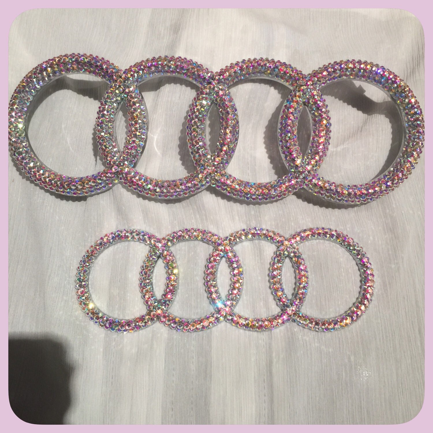 Audi Swarovski Crystal Bling Emblem/logo