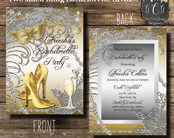 Unique high heel invitation related items | Etsy