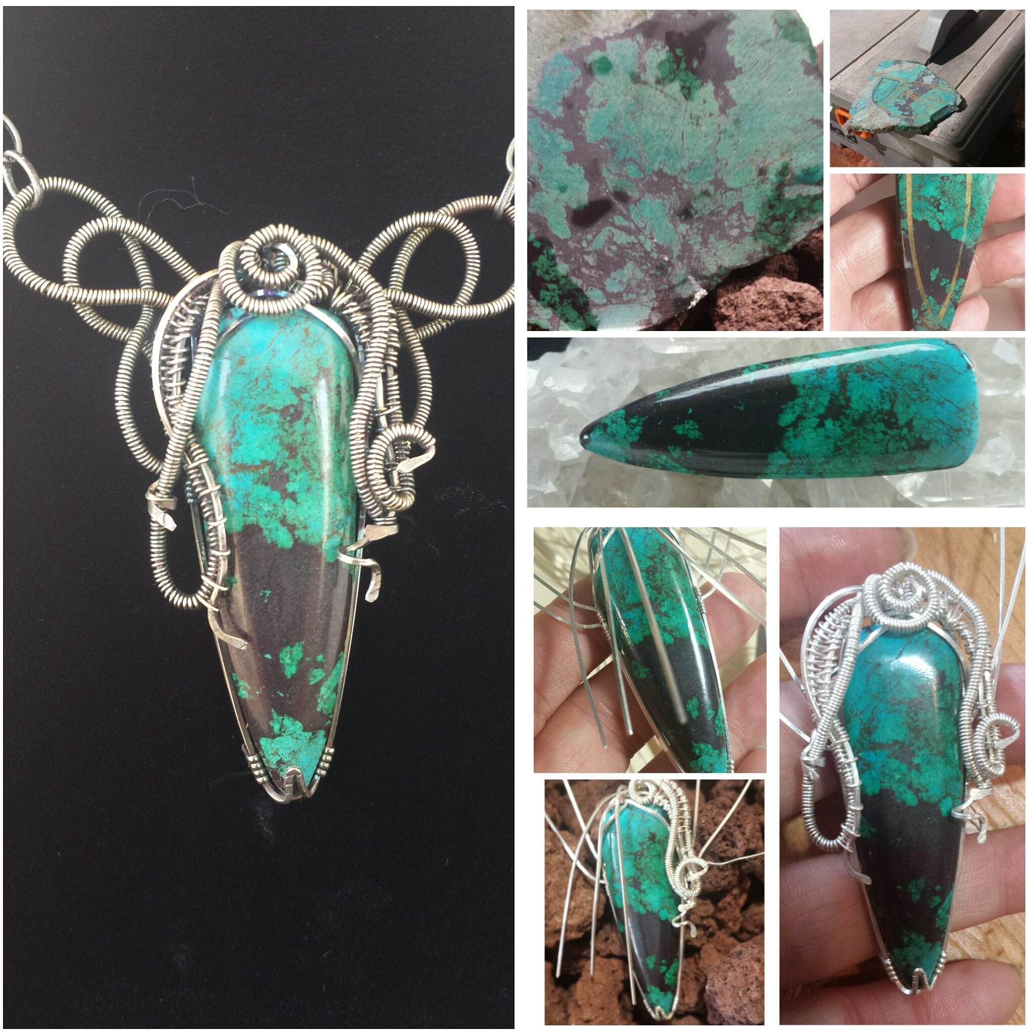 Master Wire Wrap Artist Hand Cut Spritual Power by SamArtStudio