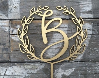 Monogram wreath | Etsy