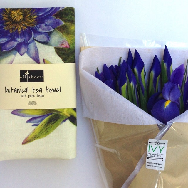 Botanical tea towels of pure linen and by NotJustTeaTowels on Etsy