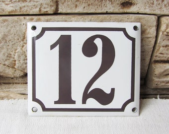 Retro house numbers | Etsy