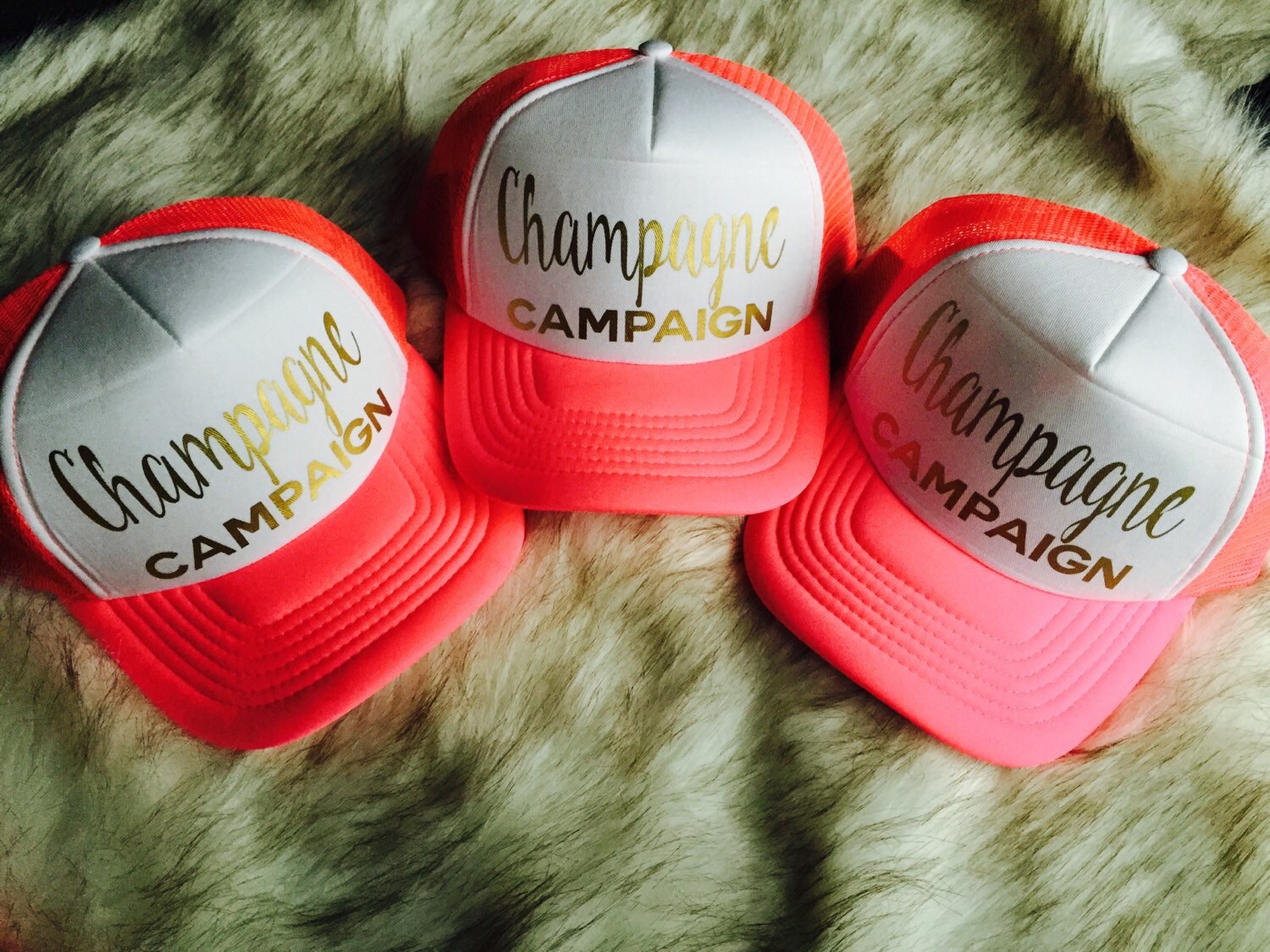 Champagne Campaign Hat set 3 hats included